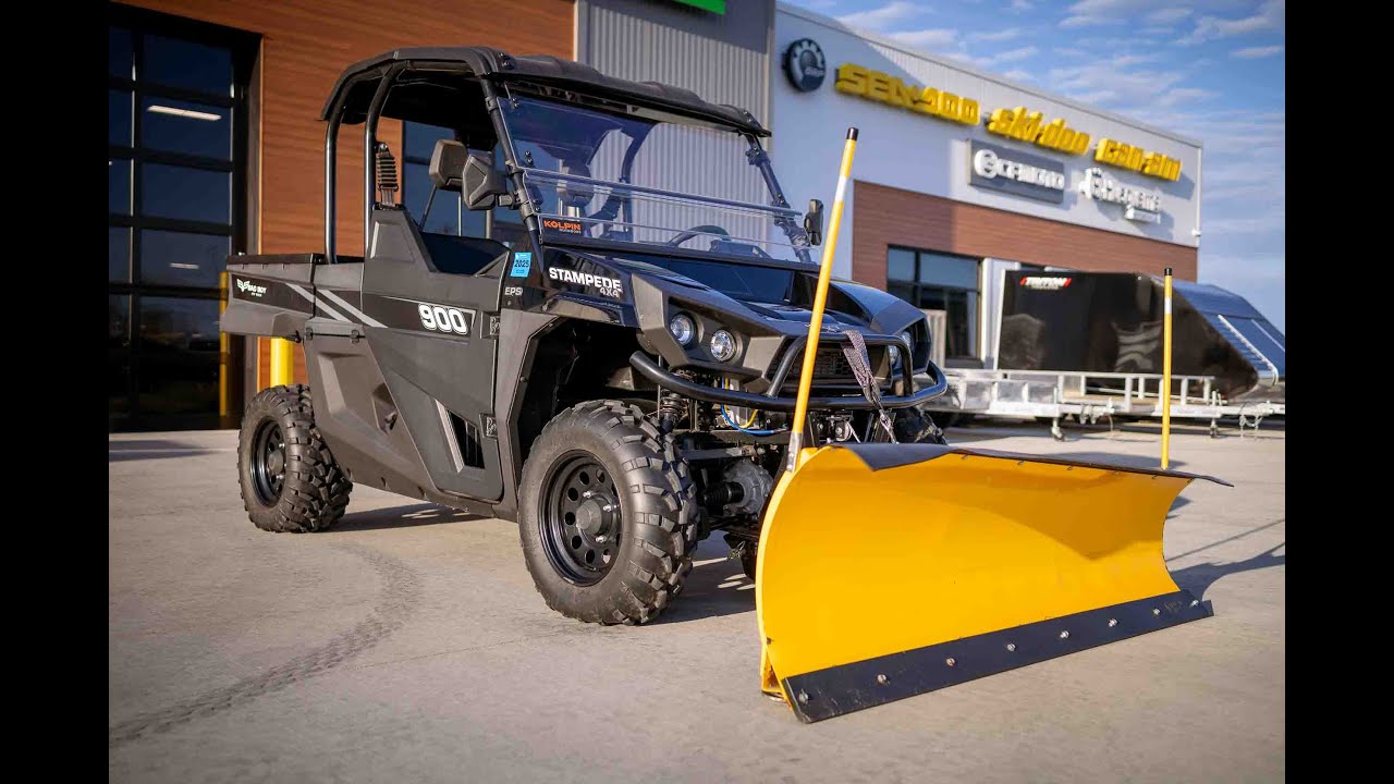 2017 Textron Off Road Stampede EPS with Snow Plow Walkaround - YouTube
