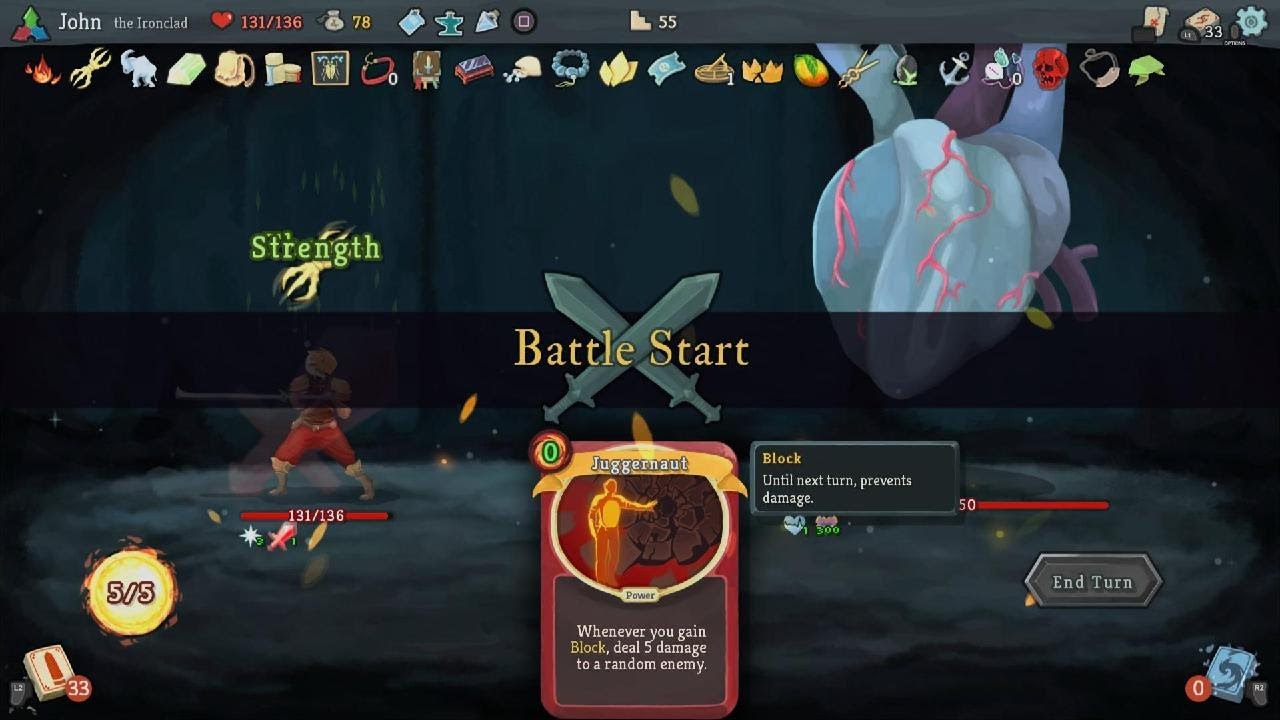 Slay the Spire: Beating the Corrupt Heart with the Ironclad - YouTube