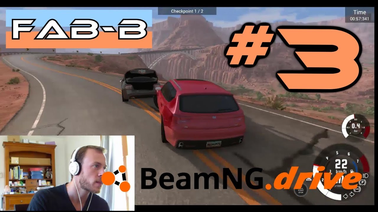 Jeu BeamNG.drive avec FAB-B : épisode 3 - YouTube
