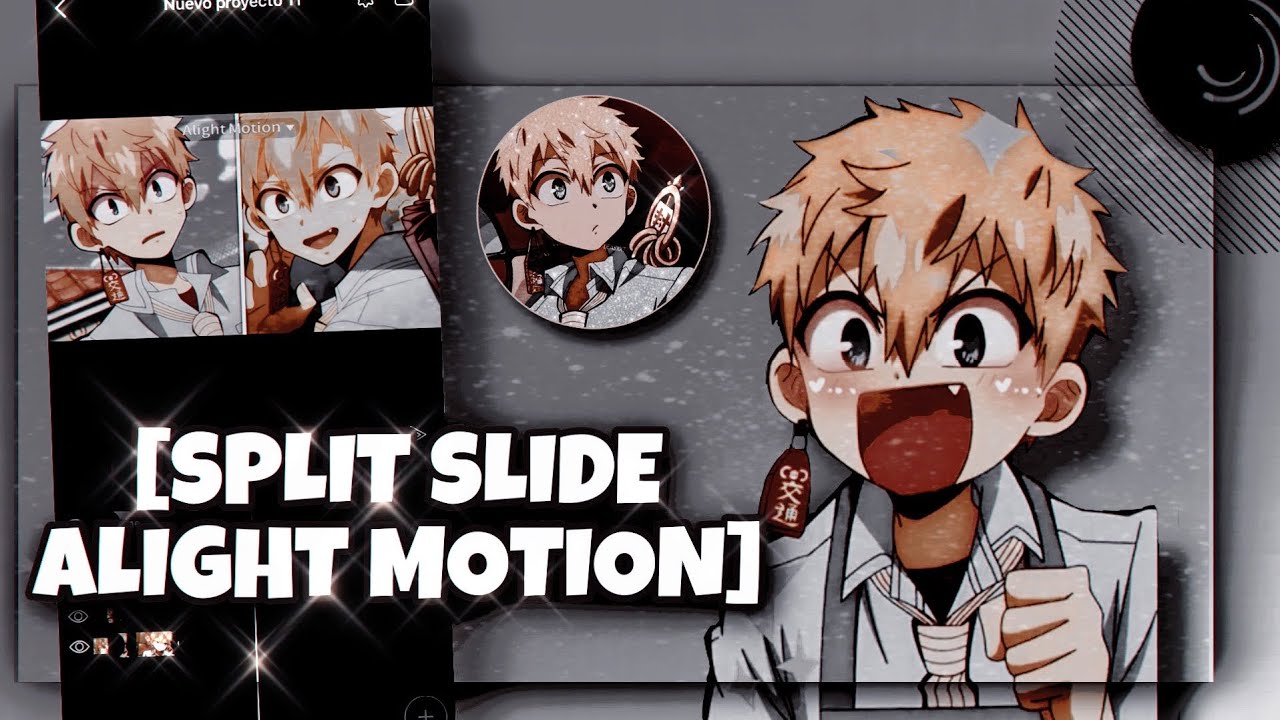 Transiciones en Alight motion 💛|| Split Slide Transition - YouTube