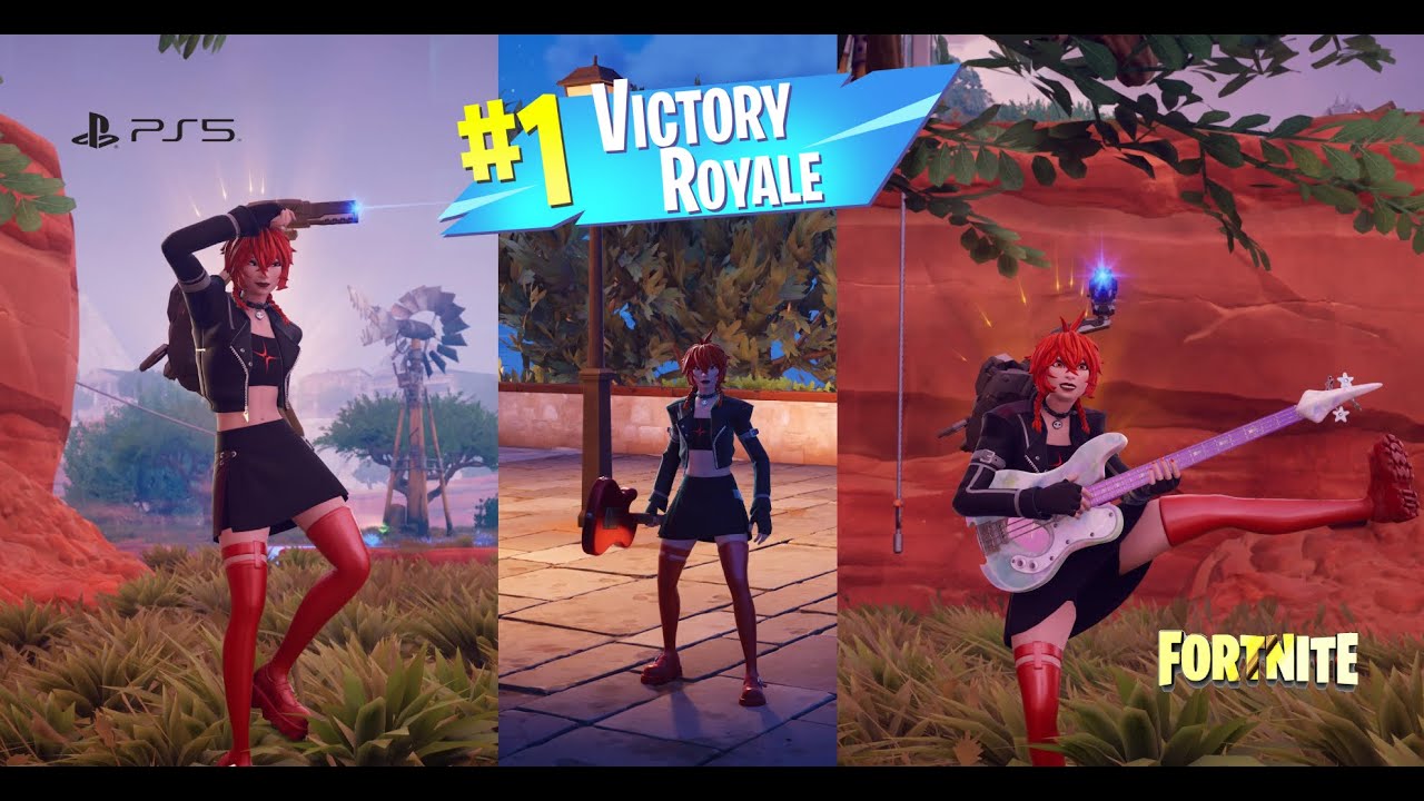 Fortnite Nix Scarlet Skin Gameplay Chapter 5 Season 4 - YouTube