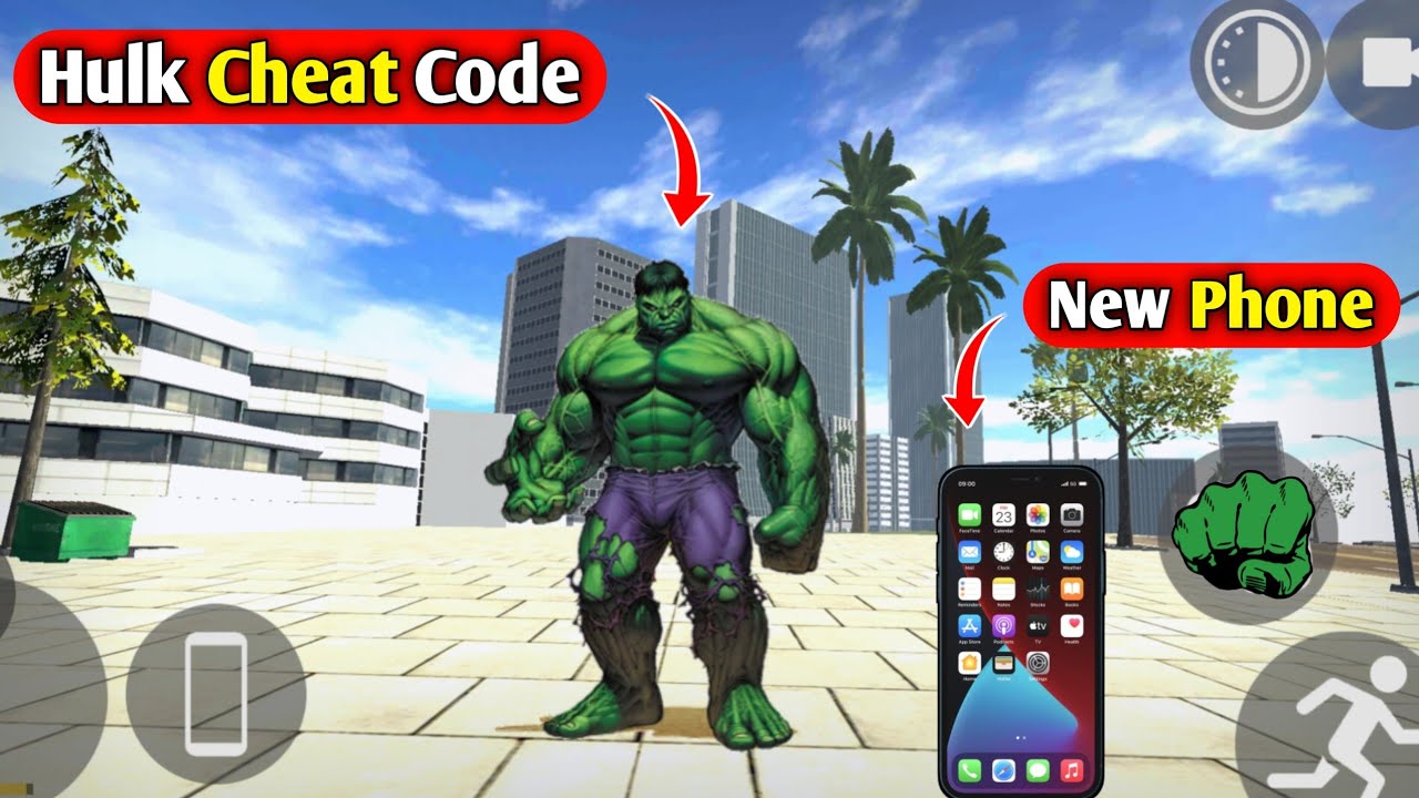 Hulk cheat code Indian bike driving 3d | Indian bike driving 3d new update - YouTube
