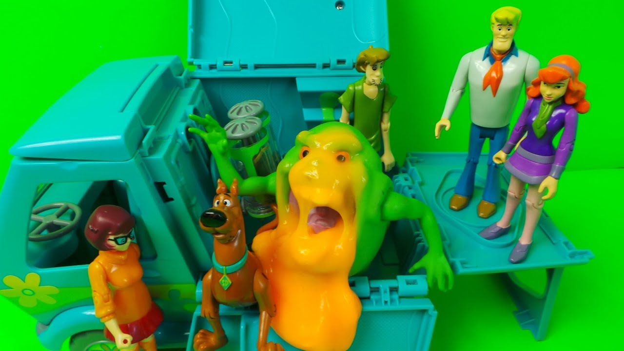 SCOOBY-DOO! MYSTERY INC, SOLVING CREW GHOST WITH SLIME UK TOY UNBOXING ...