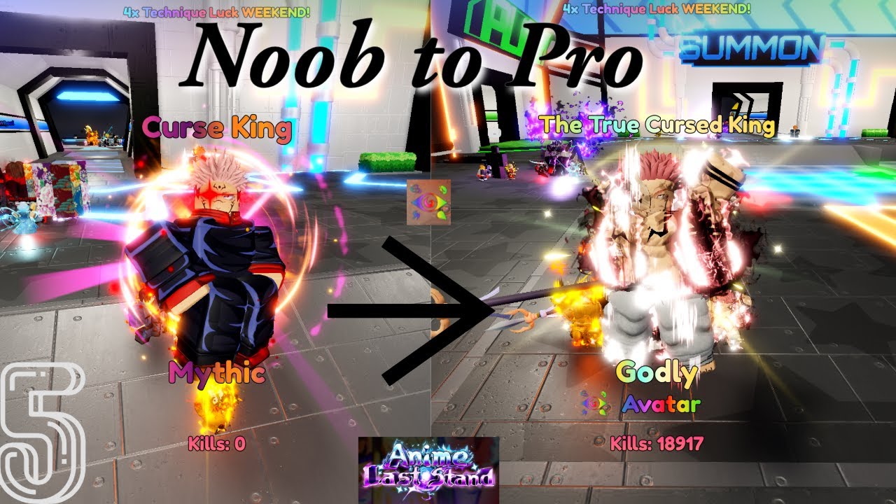 I GOT THE TRUE CURSED KING UNIT NOOB TO PRO IN ANIME LAST STAND - YouTube