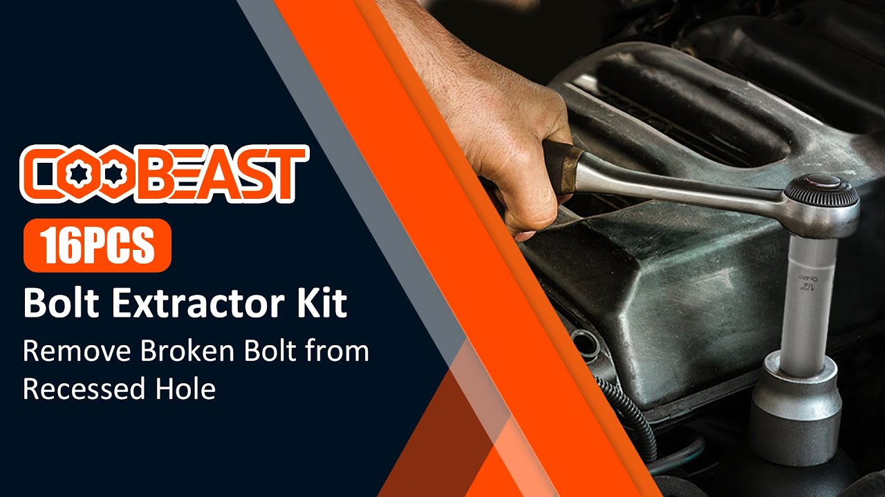 Coobeast 16Pcs Deep Bolt Extractor Kit - YouTube