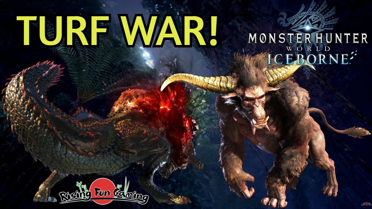 MHWorld Iceborne: Rajang vs Savage Deviljho Turf War - YouTube