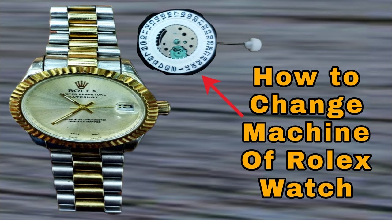 Rolex watch restoration & machine replacement - YouTube