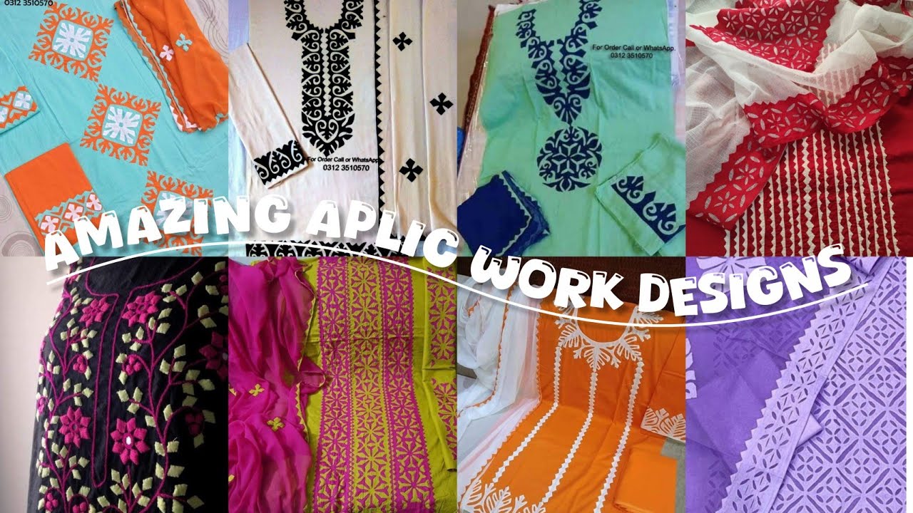 Best Handmade aplic work dress design compilation 💕😍 - YouTube