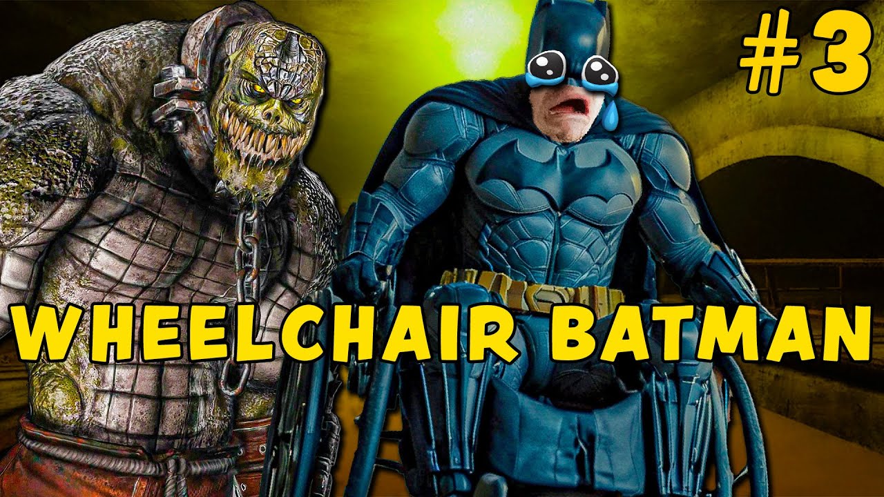 WHEELCHAIR BATMAN... FOREVER! (I voice over ARKHAM ASYLUM Part 3) - YouTube