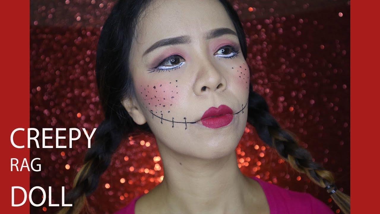 SUPER SIMPLE CREEPY RAG DOLL MAKEUP TUTORIAL [BAHASA] - YouTube