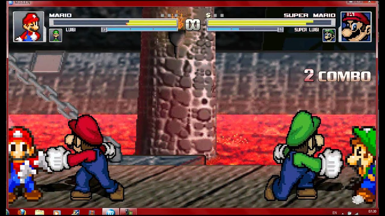 Mugen Mario Bros vs SMBZ Mario Bros - YouTube