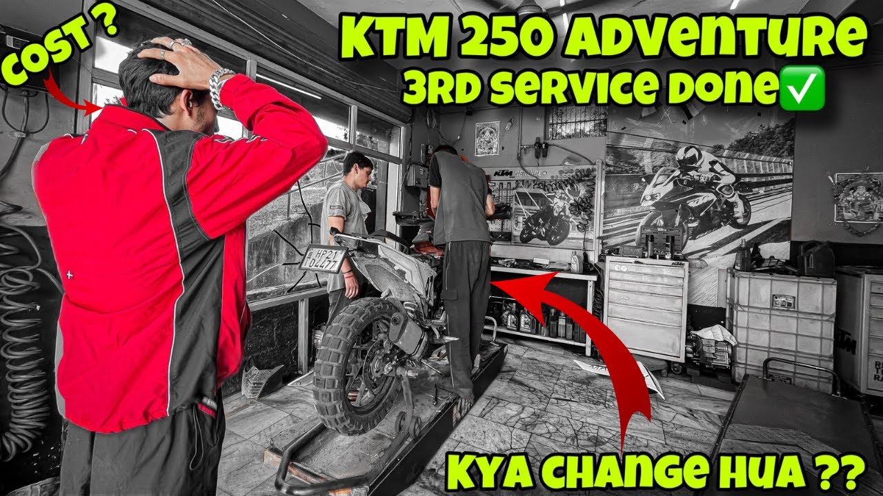 KTM 250 ADVENTURE 3rd SERVICE COST || Itna Cost Ayega Socha Nhi Tha‼️@KTM - YouTube
