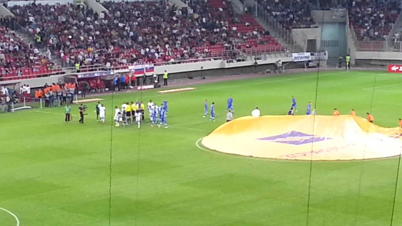 ΕΛΛΑΔΑ -ΣΛΟΒΑΚΙΑ 1-0 ΕΙΣΟΔΟΣ ΚΑΙ ΕΘΝΙΚΟΙ ΥΜΝΟΙ ΟΜΑΔΩΝ - YouTube