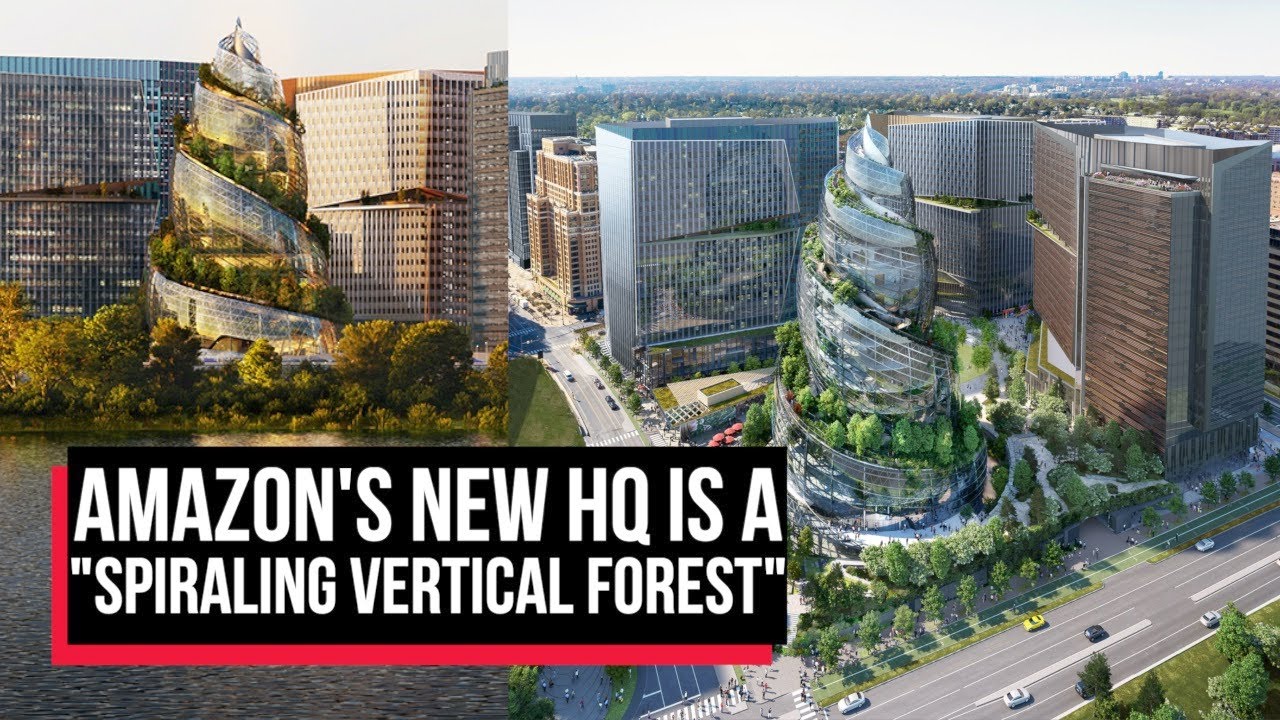 Amazon's New HQ Is A "Spiraling Vertical Forest" - Welcome To The Helix ...