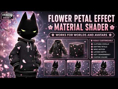 VRChat Flower Petal Effect Material
