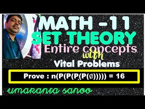 SET THEORY - CLASS -11 MATHEMATICS SET THEORY - YouTube