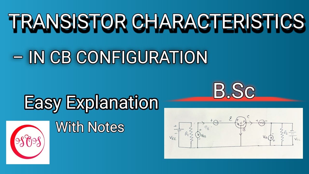 Transistor characteristics in CB configuration।। Bsc physics।। SEM 3 ...