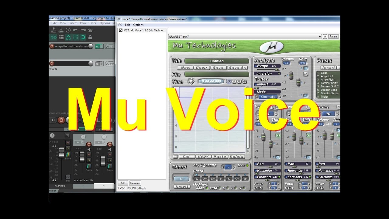 Mu Voice Vst - YouTube