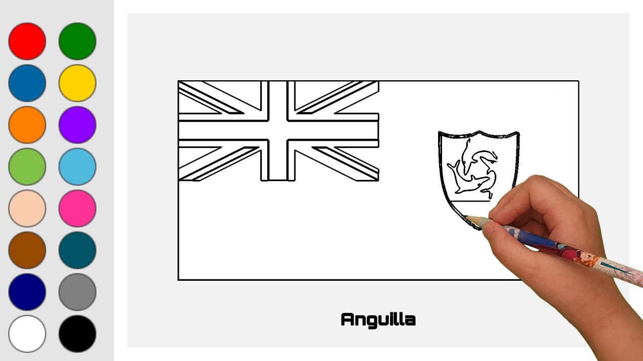 Flag of Anguilla - North America - YouTube