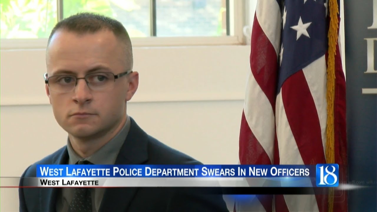 WLPD swears in two new officers - Officer Jacob Forgey - YouTube