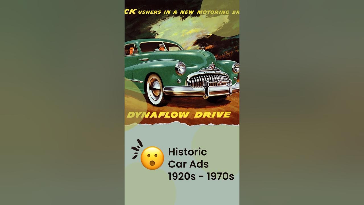 Car Ads Through The Years: From The 1920s Through The 1970s #car - YouTube