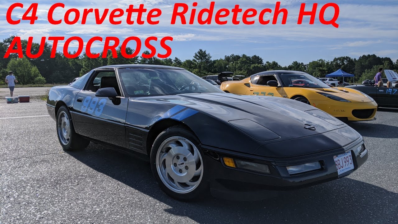 First AutoX of 2020 & Ridetech HQ Shocks // 1993 C4 Corvette - YouTube