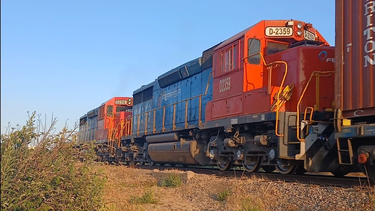 (CHILE) Tren Fepasa Multiple D-2358/59 SD-39-2 Barranquino 50.206 - YouTube