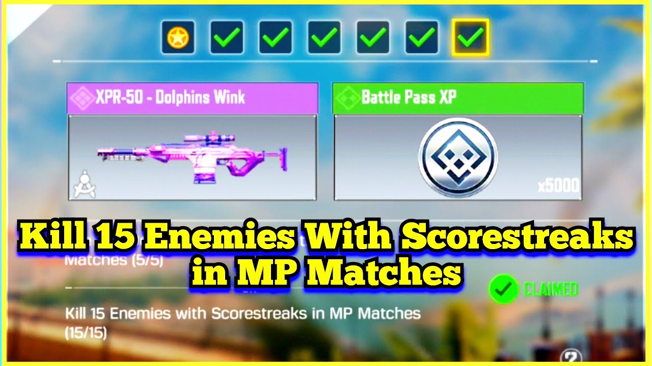 Call Of Duty Mobile Kill 15 Enemies With Scorestreaks in MP Matches ...
