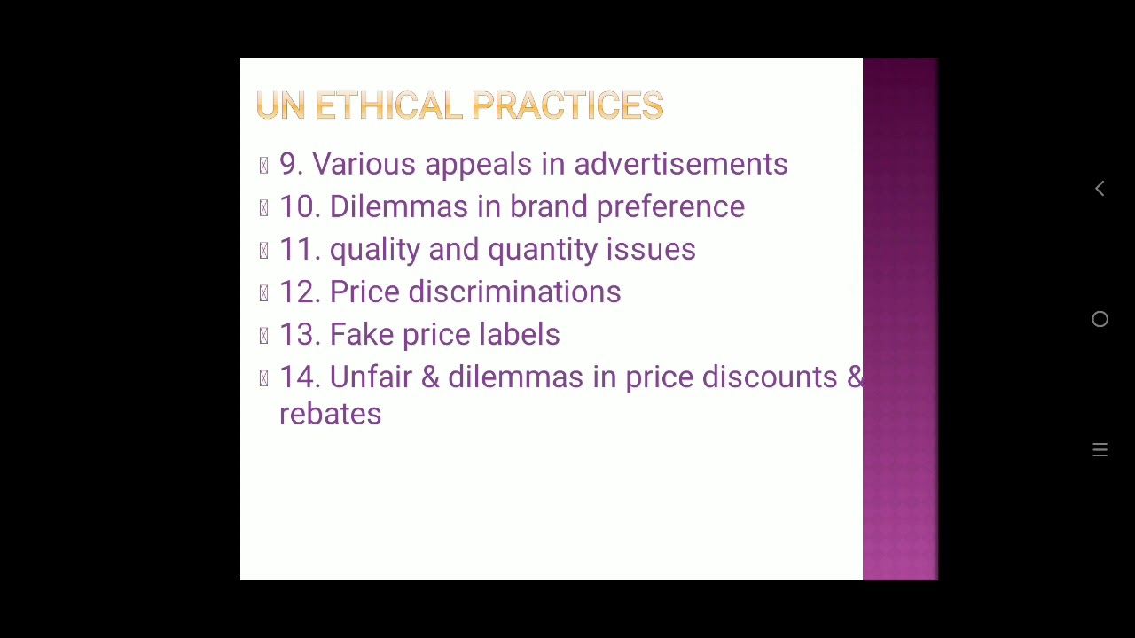 UNETHICAL MARKETING PRACTICES - YouTube