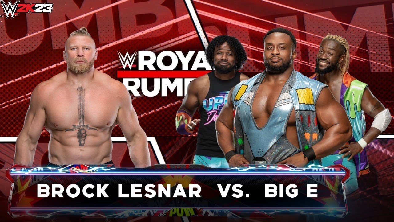 Full Match - Brock Lesnar vs. Big E: Royal Rumble|WWE 2K23 - YouTube