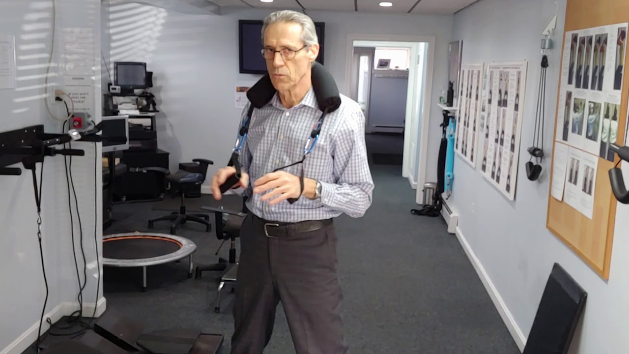 Portable Neck Fulcrum Exercises Standing - YouTube