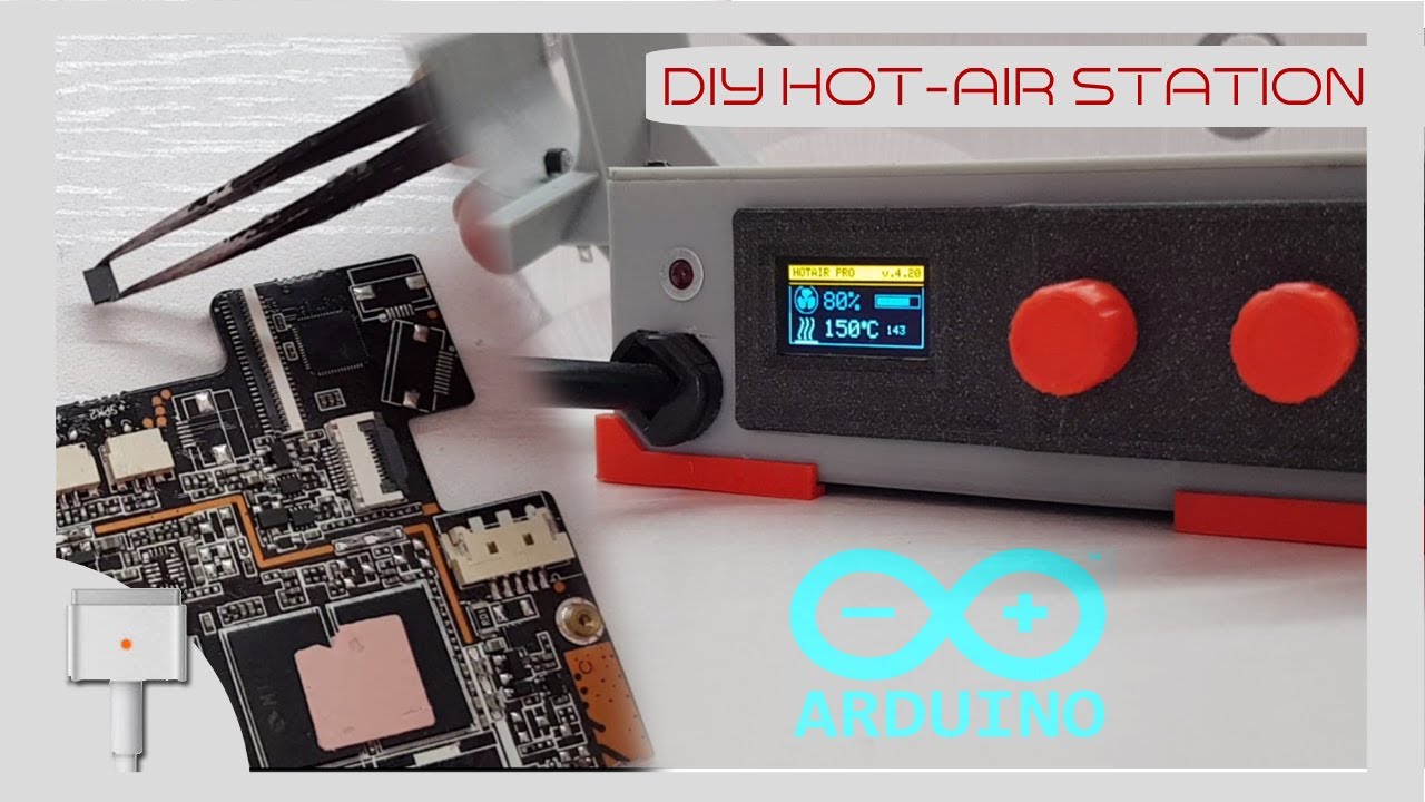 DIY HOT-AIR station (upgrading) - YouTube