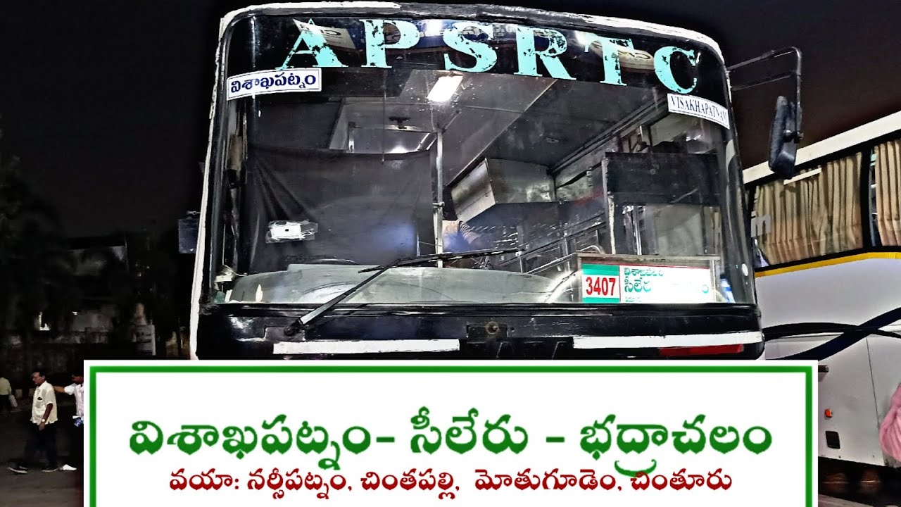 Apsrtc visakhapatnam to bhadrachalam via sileru deluxe bus timings and ...