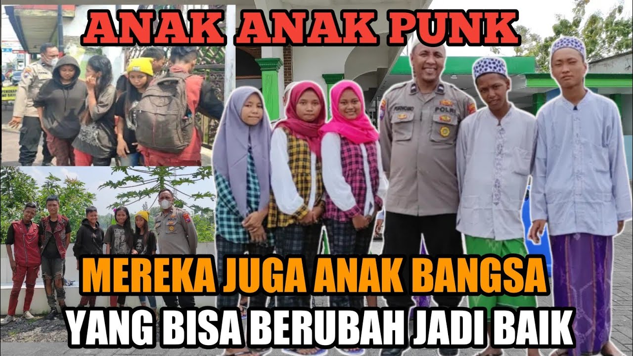 KABUR SAAT LIHAT POLISI.ALHAMDULILLAH ANAK PUNK MAU HIJRAH DI BULAN ...