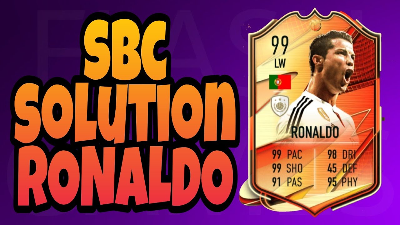SBC SOLUTION CRISTIANO RONALDO 99 / MADFUT 22 - YouTube