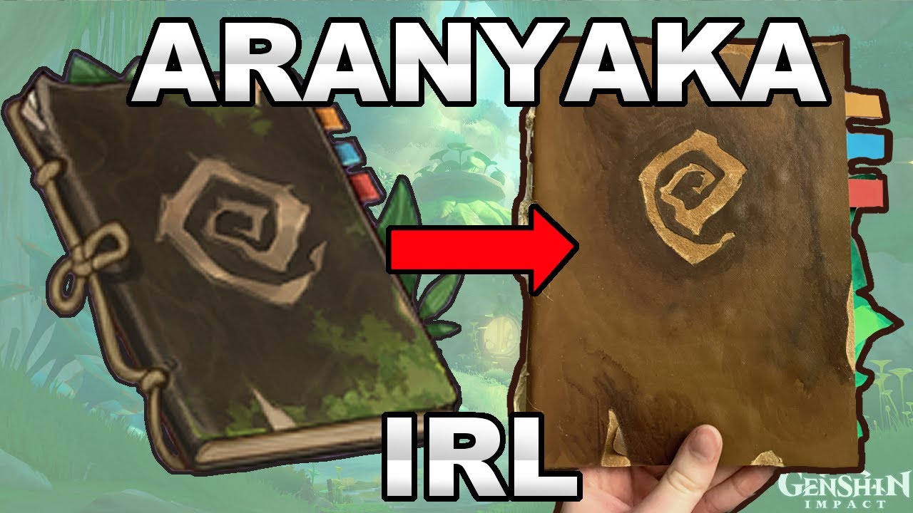 Making an Aranyaka IRL (Genshin Impact Aranara Book) - YouTube