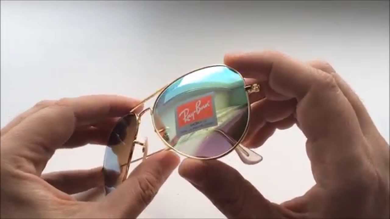 Ray Ban Aviator обзор копии очков от солнца. - YouTube