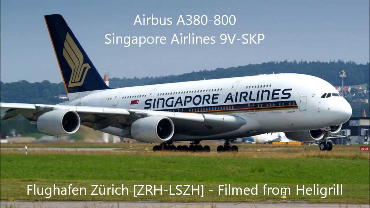 2 Airbus A388 Singapore Airlines taking off from Heligrill - Flughafen ...