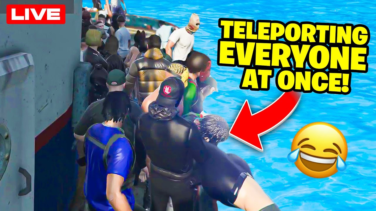 Cuffem Teleports EVERYONE in SSB WRLD at ONCE.. 😂 (GTA RP) - YouTube