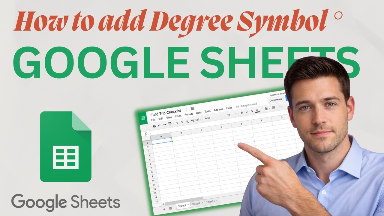 How to Insert a Degree Symbol in Google Sheets (2026 Step-by-Step ...