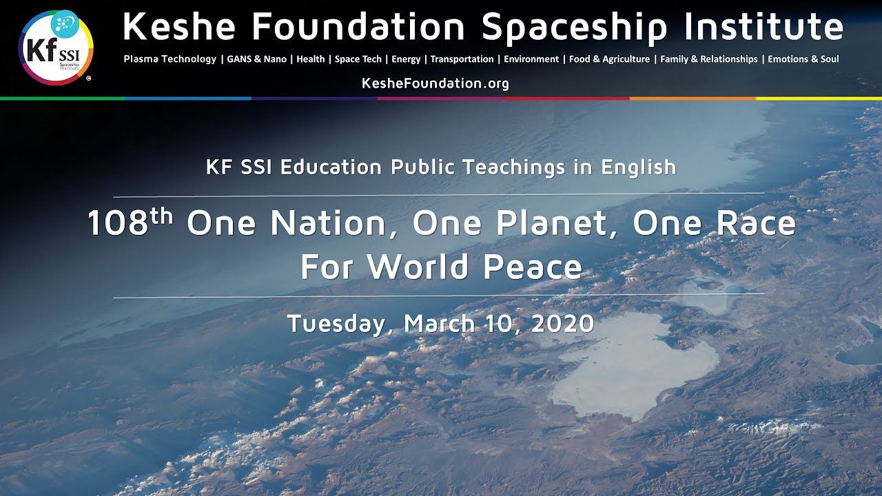 108th One Nation One Planet One Race for World Peace March 10, 2020 ...