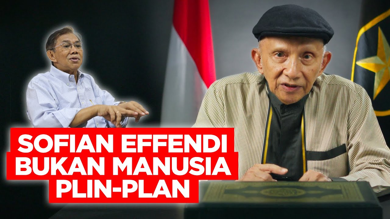 SOFIAN EFFENDI BUKAN MANUSIA PLIN-PLAN - YouTube