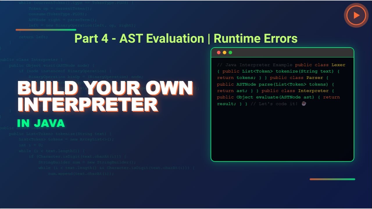 Build Your Own Interpreter in Java | AST Evaluator | Runtime Errors ...
