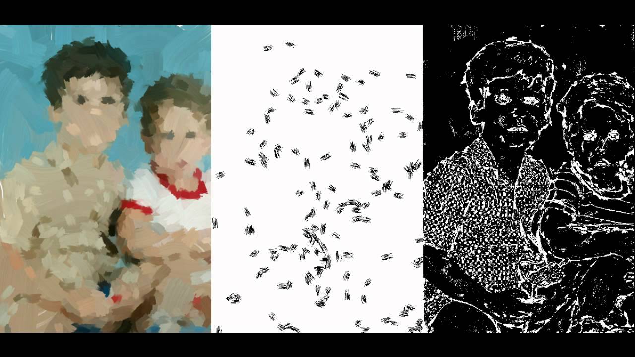 Oil painting simulation - YouTube