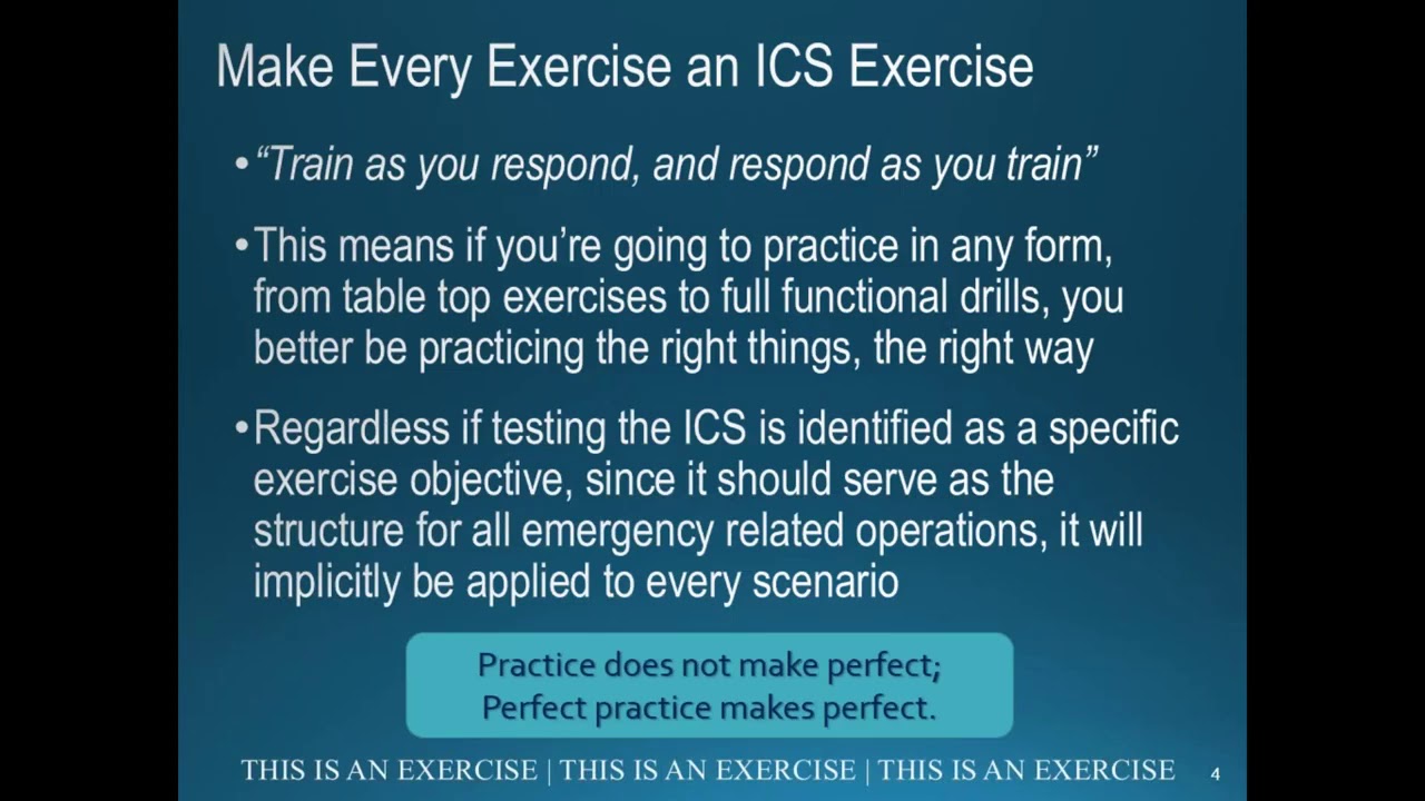 Incident Command System and Table Top Exercises - YouTube