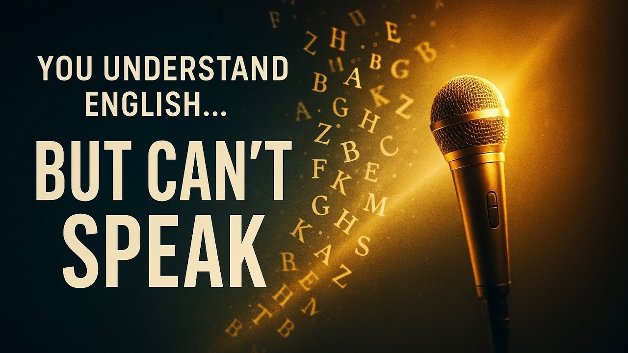 You Understand English… But Can’t Speak — Here’s Why | Learn English ...