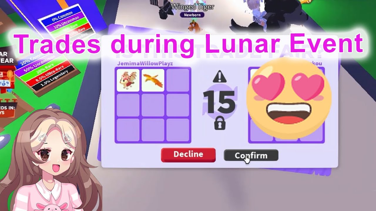 Random Trades for Lunar Pets during Lunar Event in 2023 Adopt Me(Roblox ...