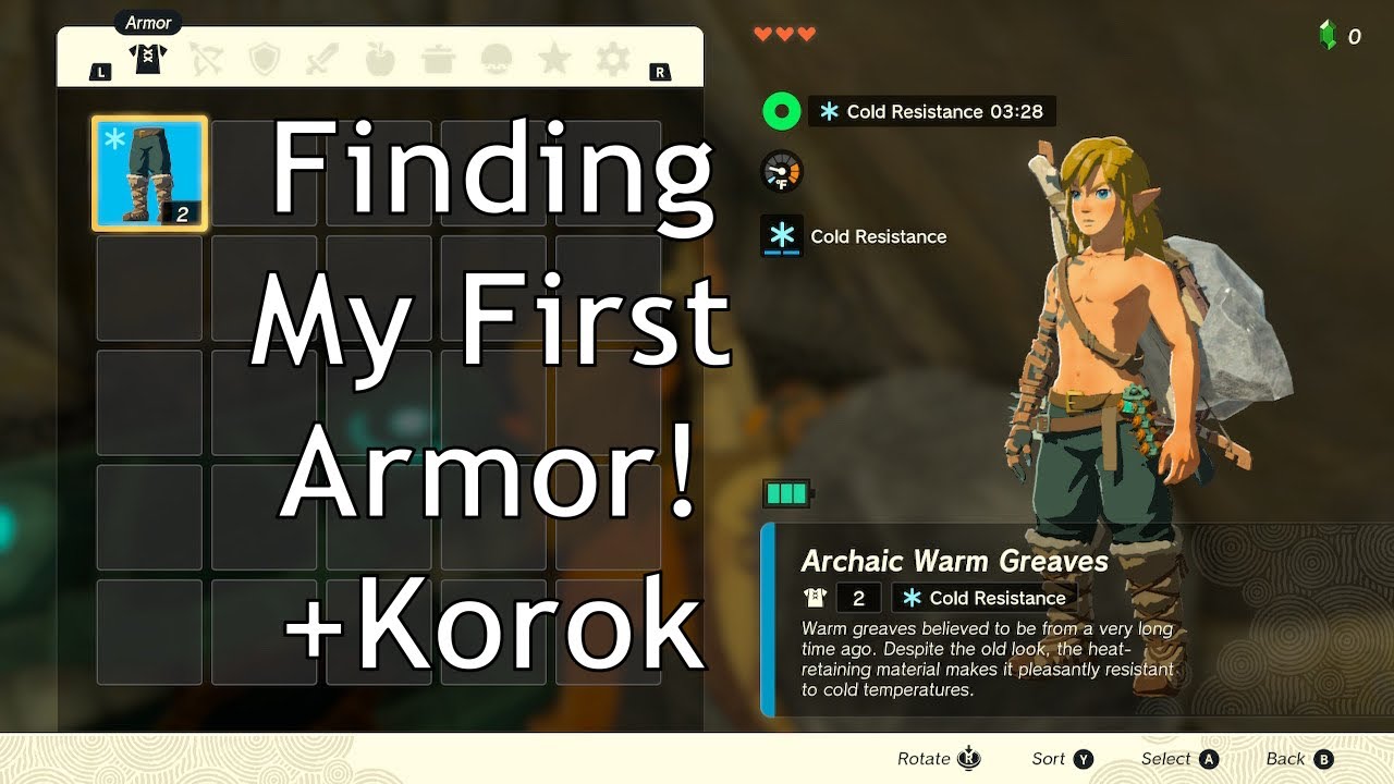 Zelda ToTK: First FREE armor location and also a hidden Korok! - YouTube