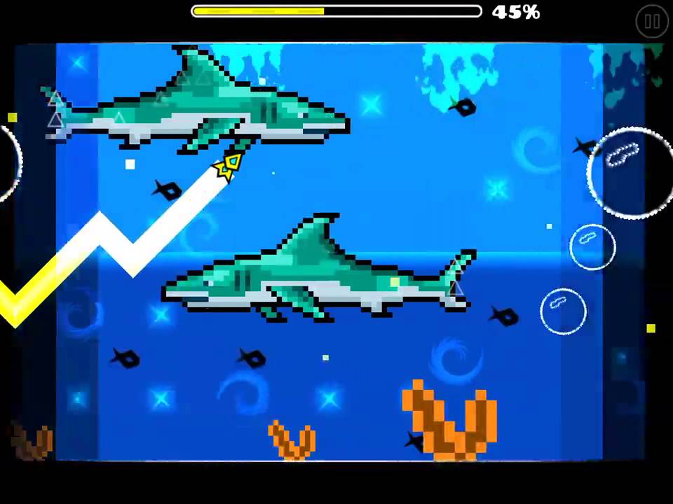 Geometry Dash-Hallowed Ocean By Jerry4vietnam Terrarian Sharks!!! - YouTube