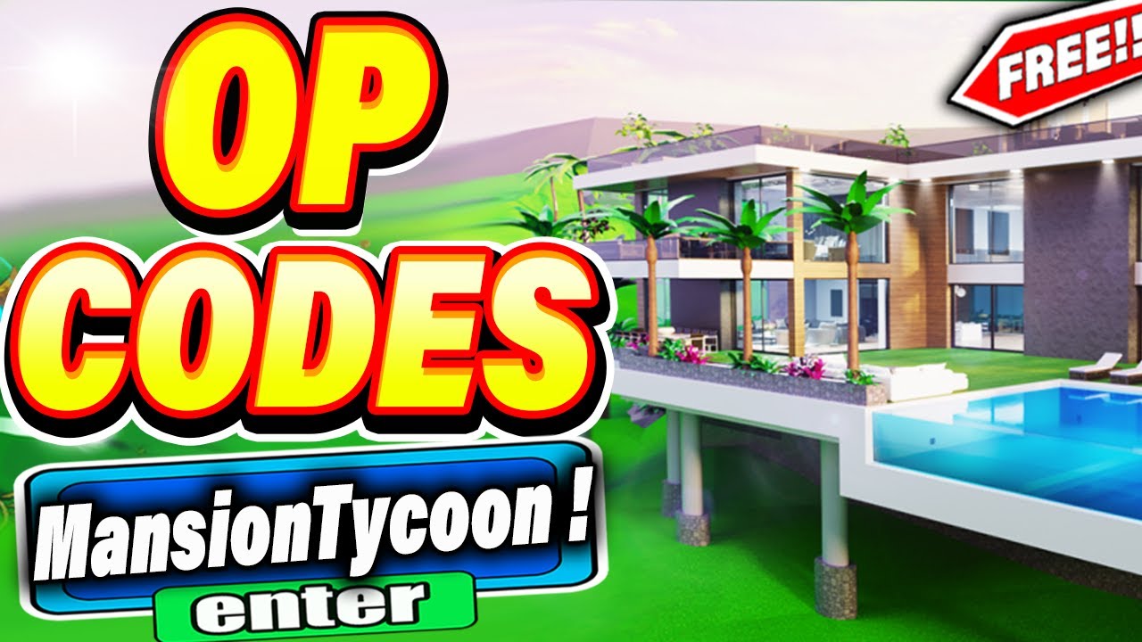 ALL NEW *SECRET CODES* IN ROBLOX MANSION TYCOON (new codes in roblox ...